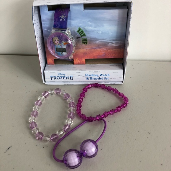 Disney | Accessories | Watch Disney Frozen Ii With 3 Bracelets | Poshmark